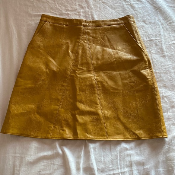 dip | Skirts | Zipup Leather Skirt | Poshmark